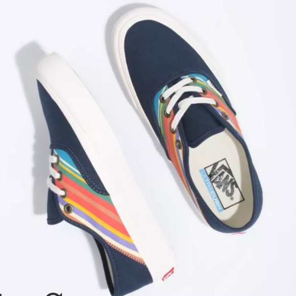 Vans | Shoes | Vans Authentic Retro Stripes Womens Casual Shoes | Poshmark